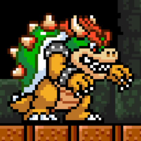 8 Bit Bowser Png